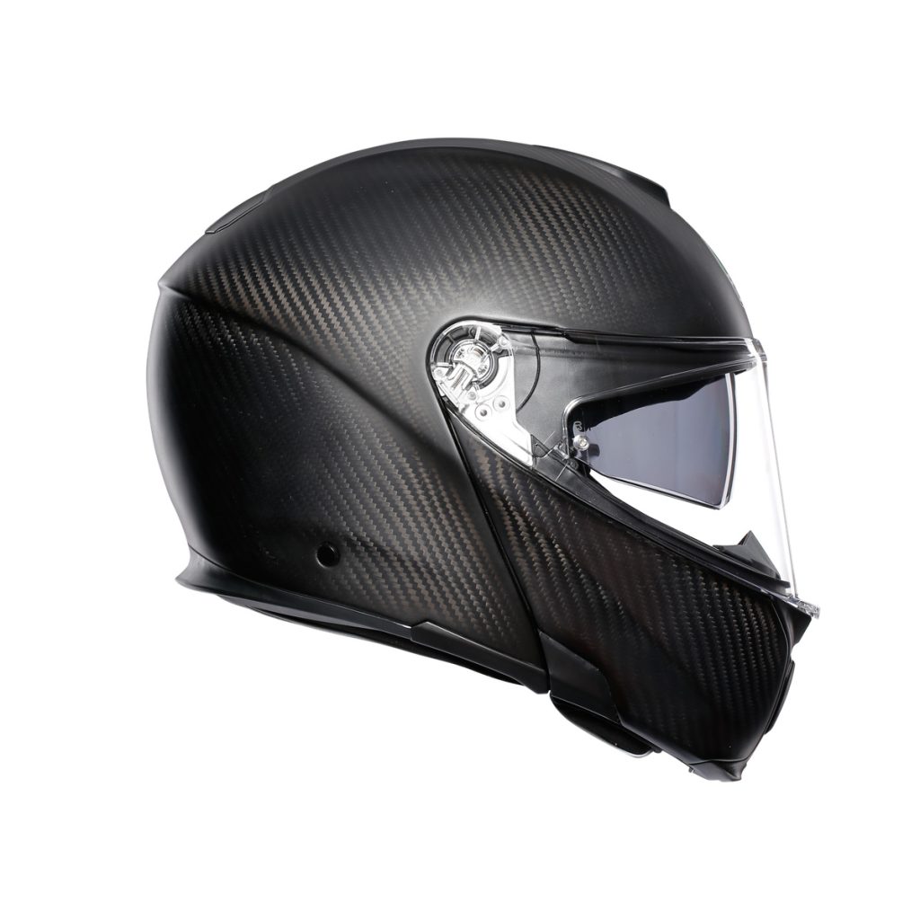 AGV Sportmodular Matt Carbon Helmet Asian fit (FREE HEVIK HELMET BAG ...