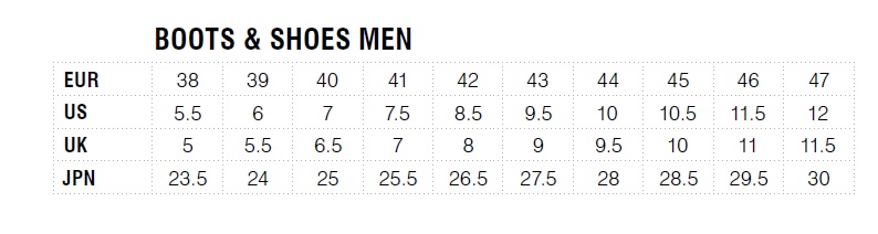 Rst Motorcycle Boot Size Chart | Reviewmotors.co