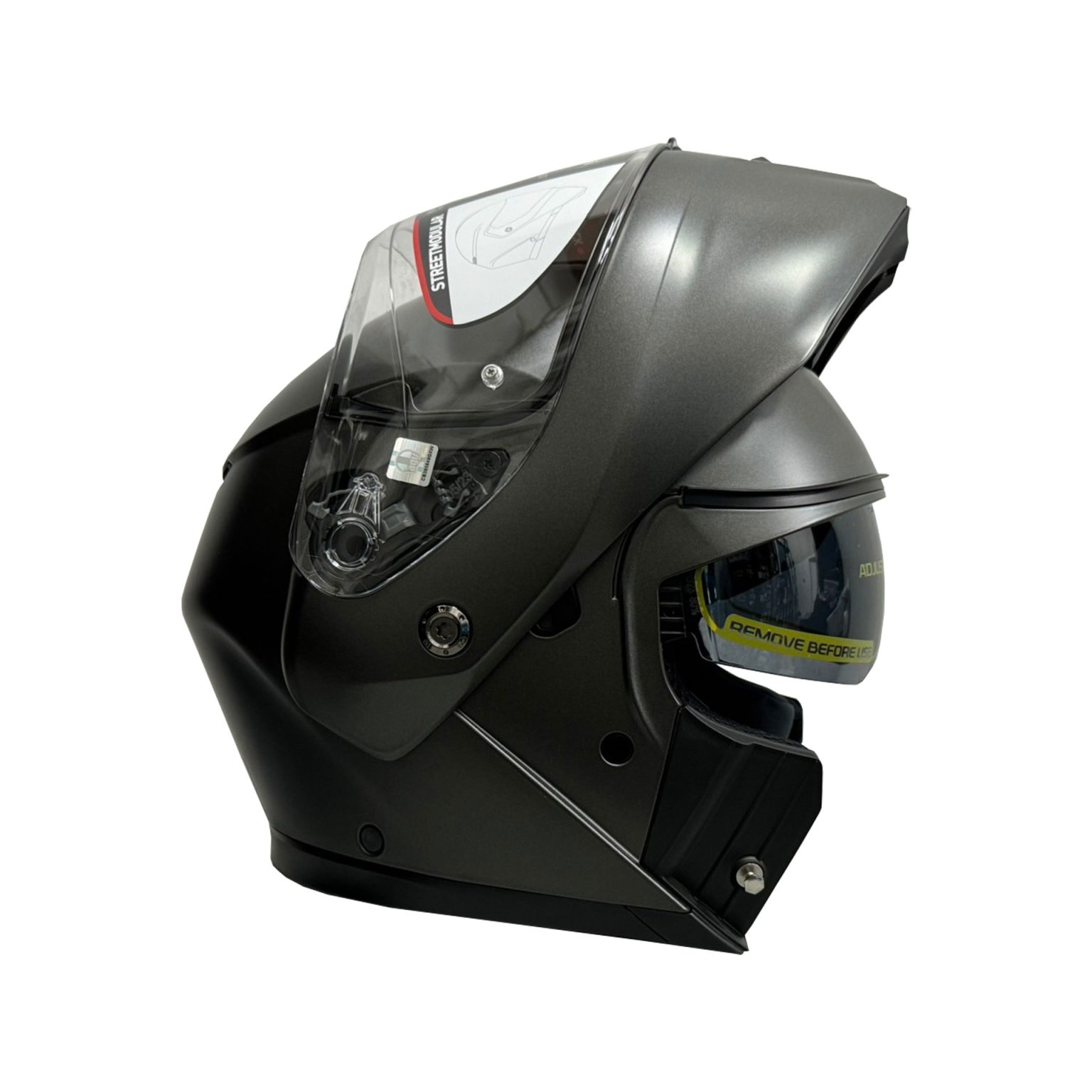 AGV Streetmodular Solid Helmet (Asian fit) FREE SENA 3S PLUS INTERCOM ...