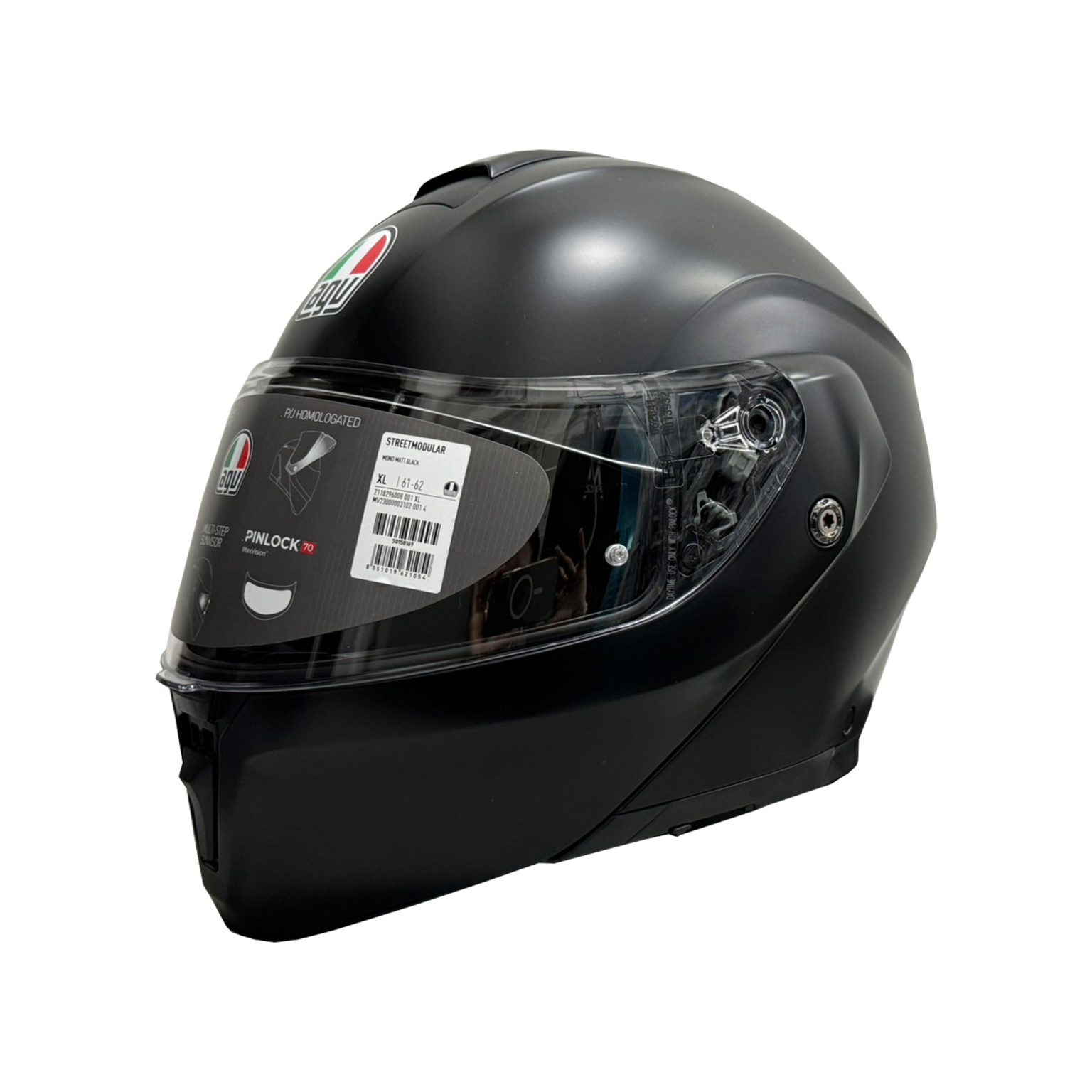 AGV Streetmodular Solid Helmet (Asian fit) FREE SENA 3S PLUS INTERCOM ...