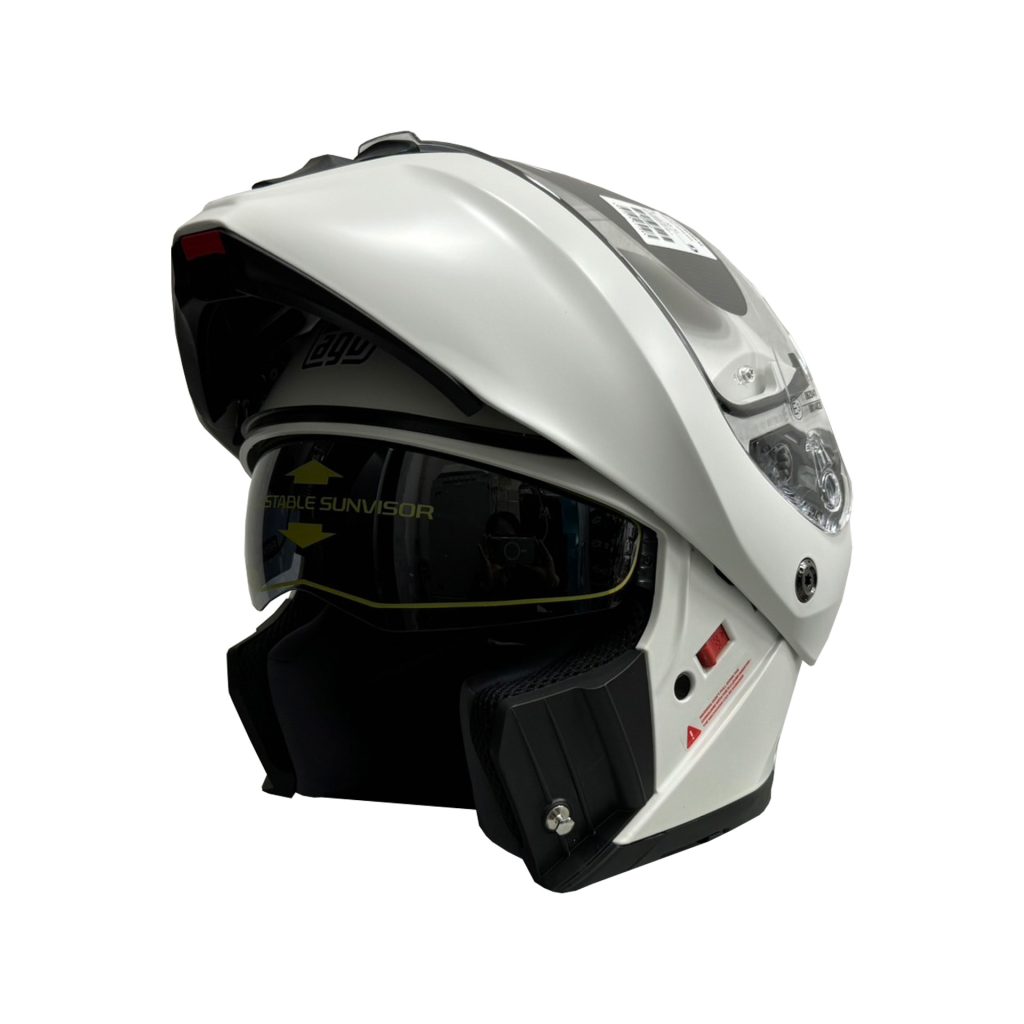 AGV Streetmodular Solid Helmet (Asian fit) FREE SENA 3S PLUS INTERCOM ...