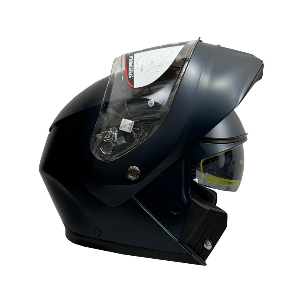 AGV Streetmodular Solid Helmet (Asian fit) FREE SENA 3S PLUS INTERCOM ...