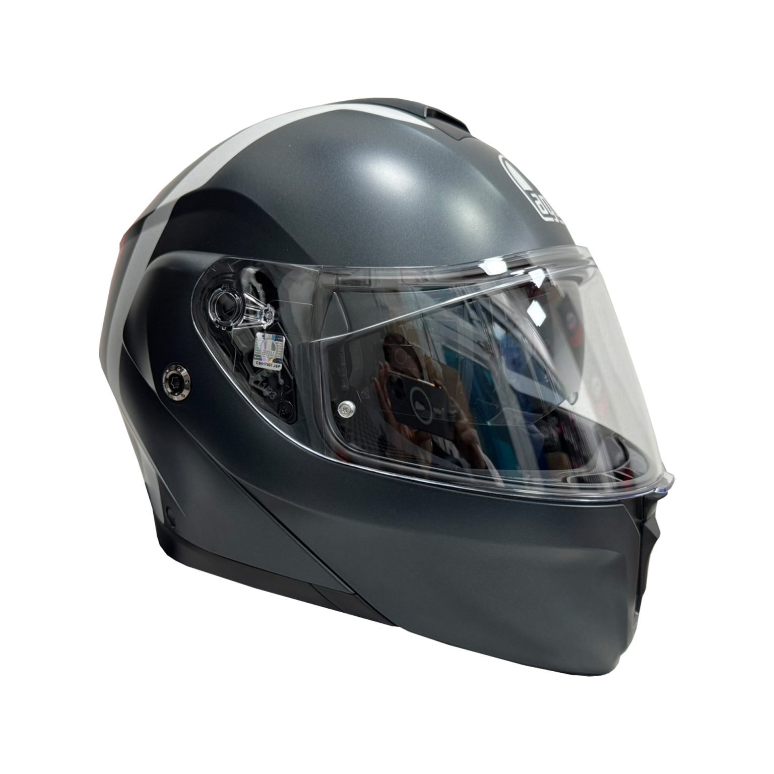 AGV Streetmodular Multi Resia Helmet (Asian fit) FREE SENA 3S PLUS ...